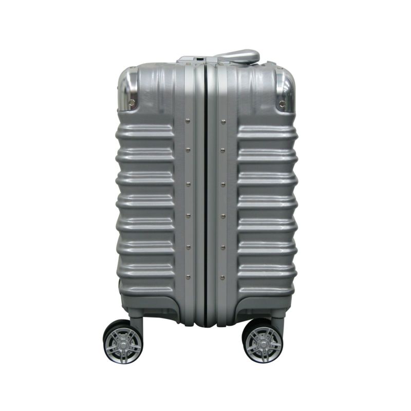 【OUTLET 30%OFF】スーツケース 横型 機内持ち込み Sサイズ 27L アルミ調 TRIDENT TRI1030-45 | シフレオンラインストア